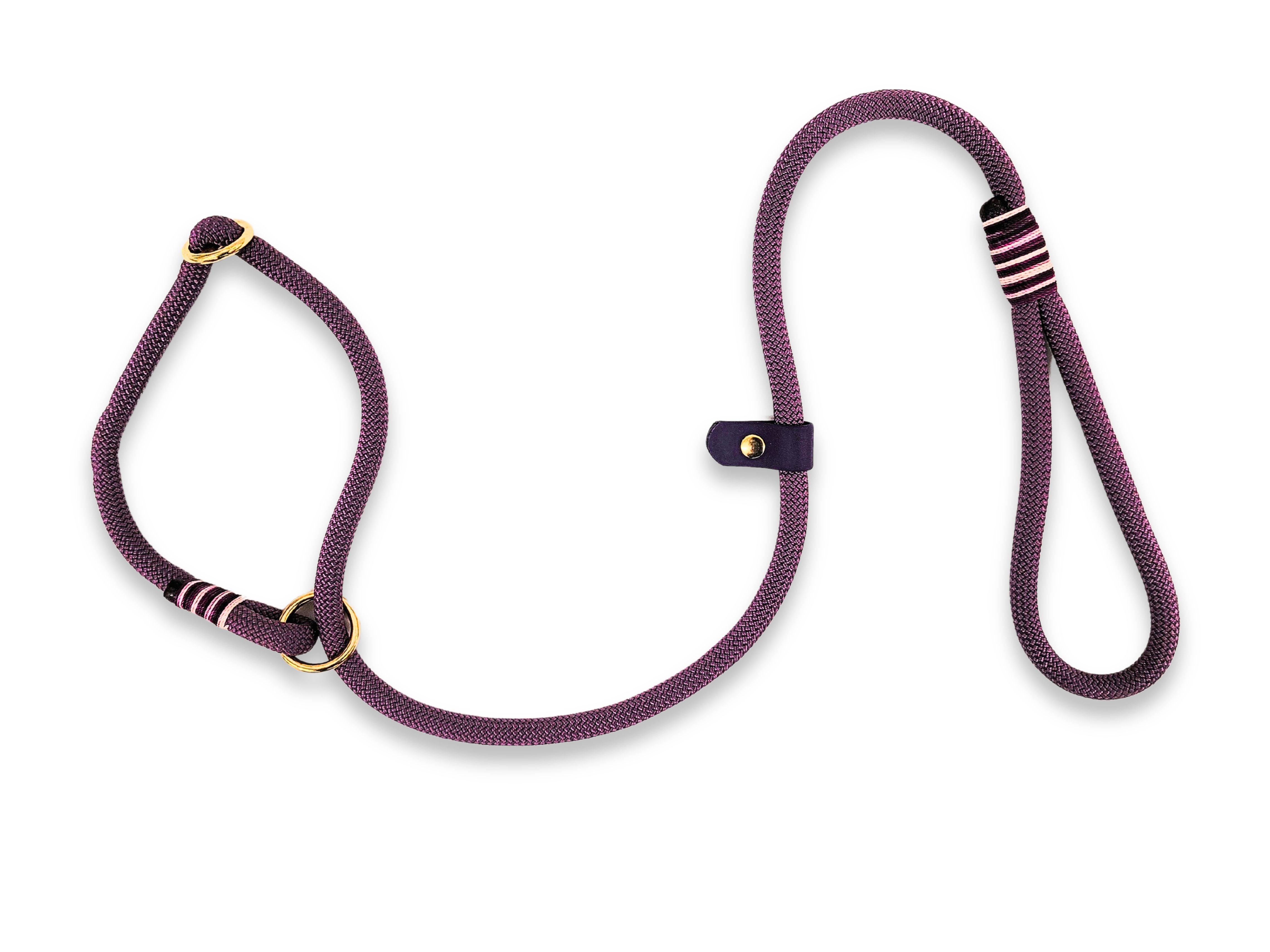 Marvellous Mauve Dog Lead | Elegant UK Handmade – Collared Creatures