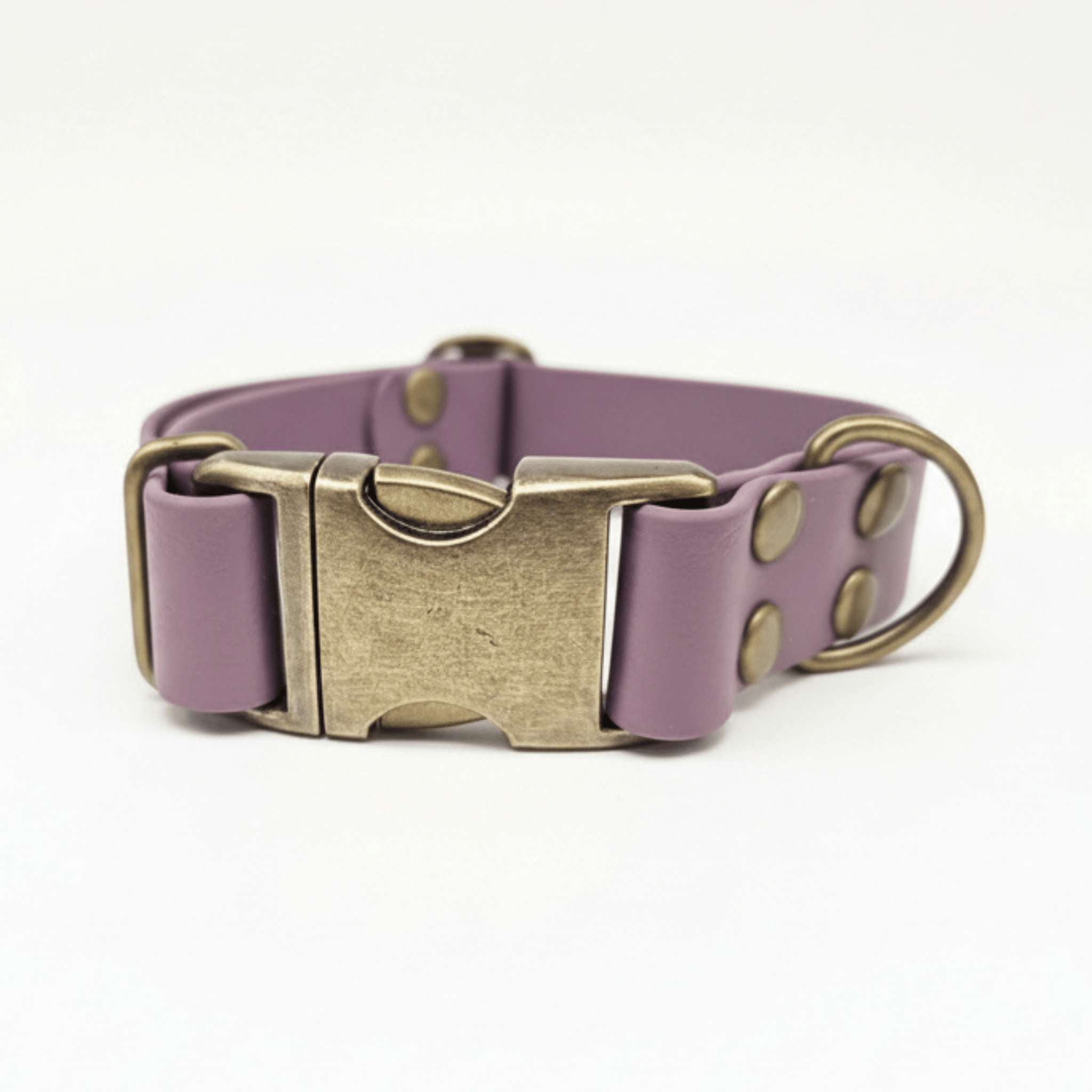 Mauve Biothane Waterproof Dog Collar – Stylish, Easy Clean & Engraved ...
