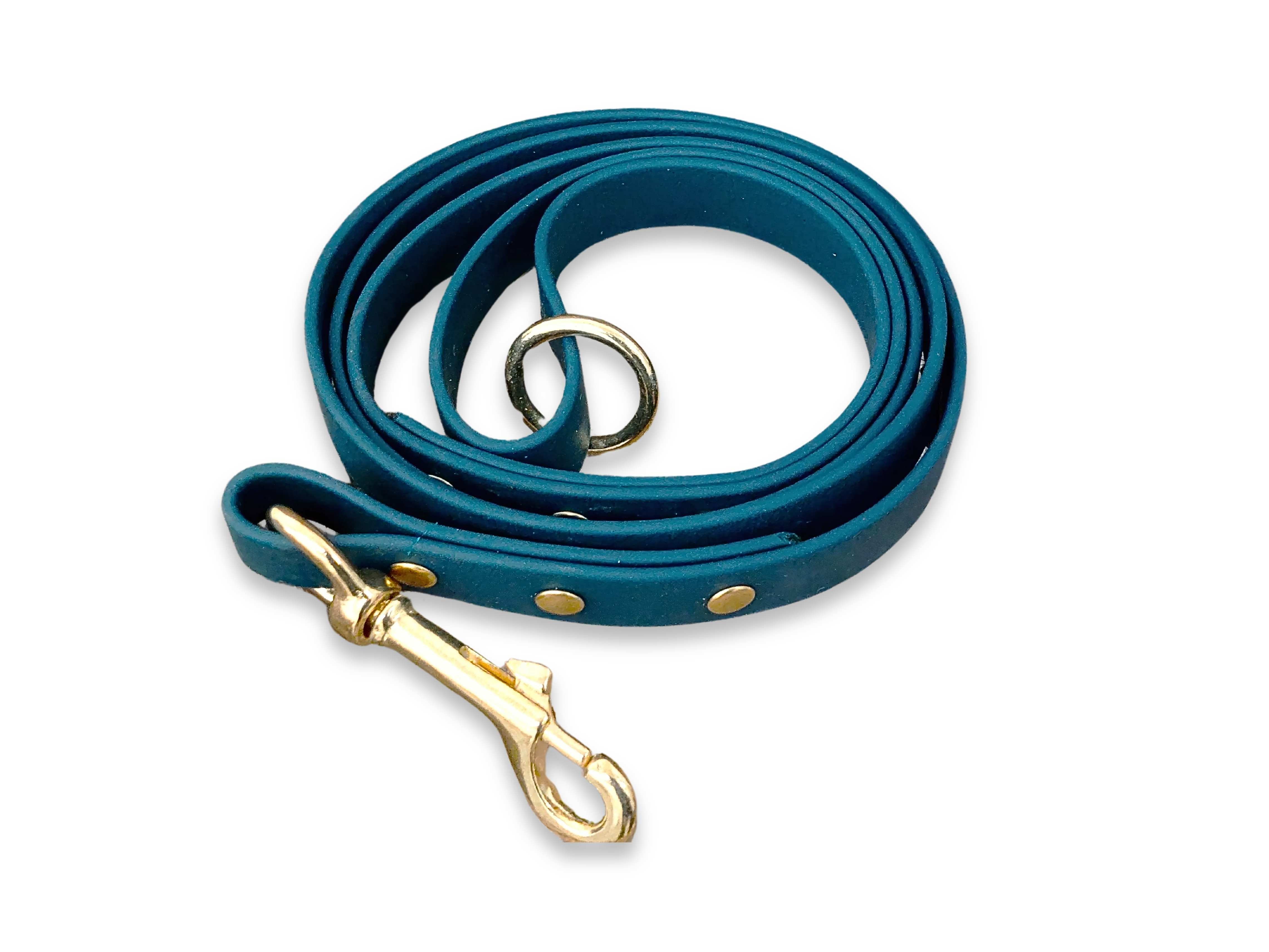 Dark Green Waterproof Biothane Dog Lead – Durable 1.2m Clip Leash ...