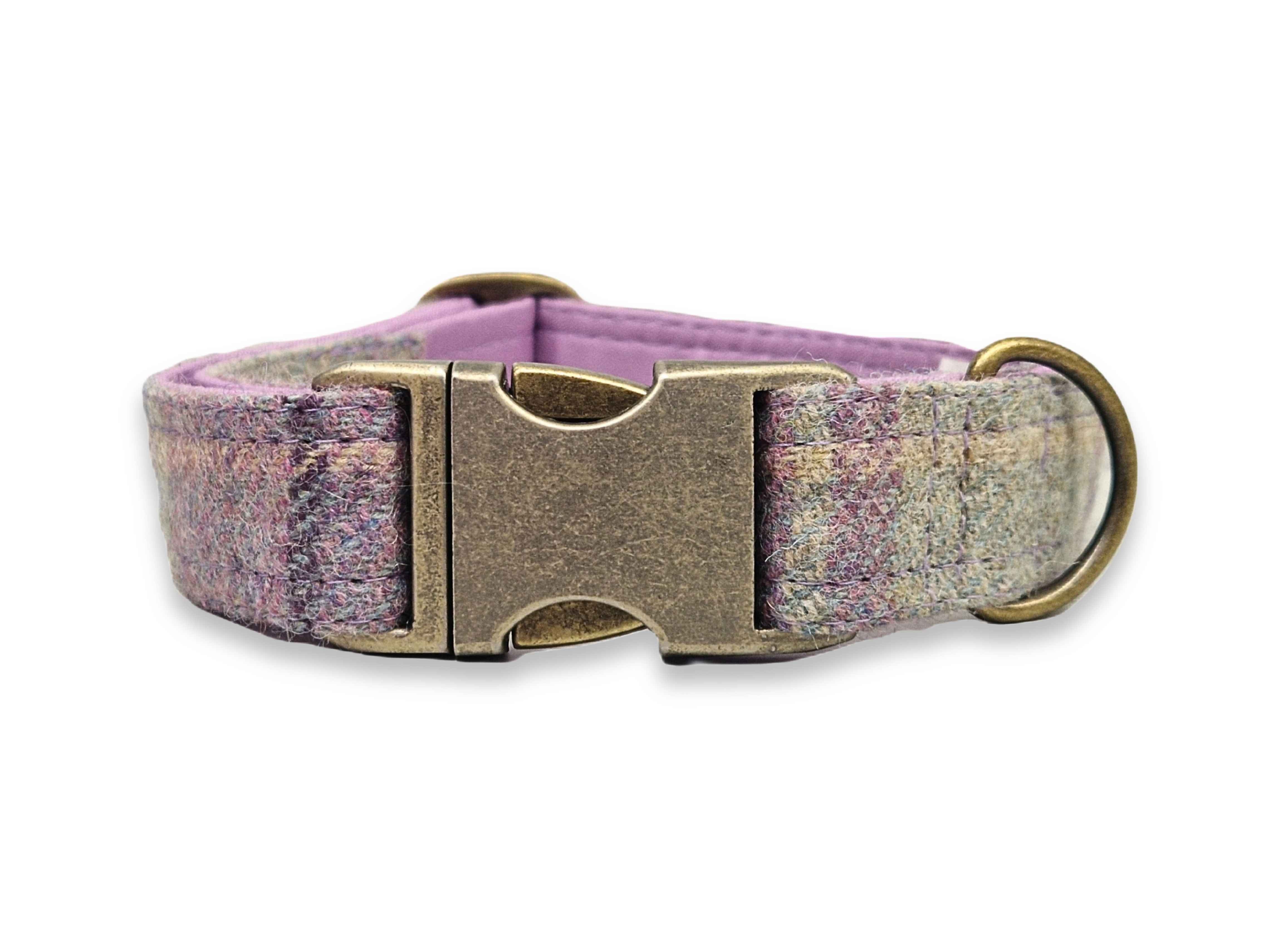 Extra Wide 38mm - Abraham Moon Kincraig Heather Dog Collar – Wide ...