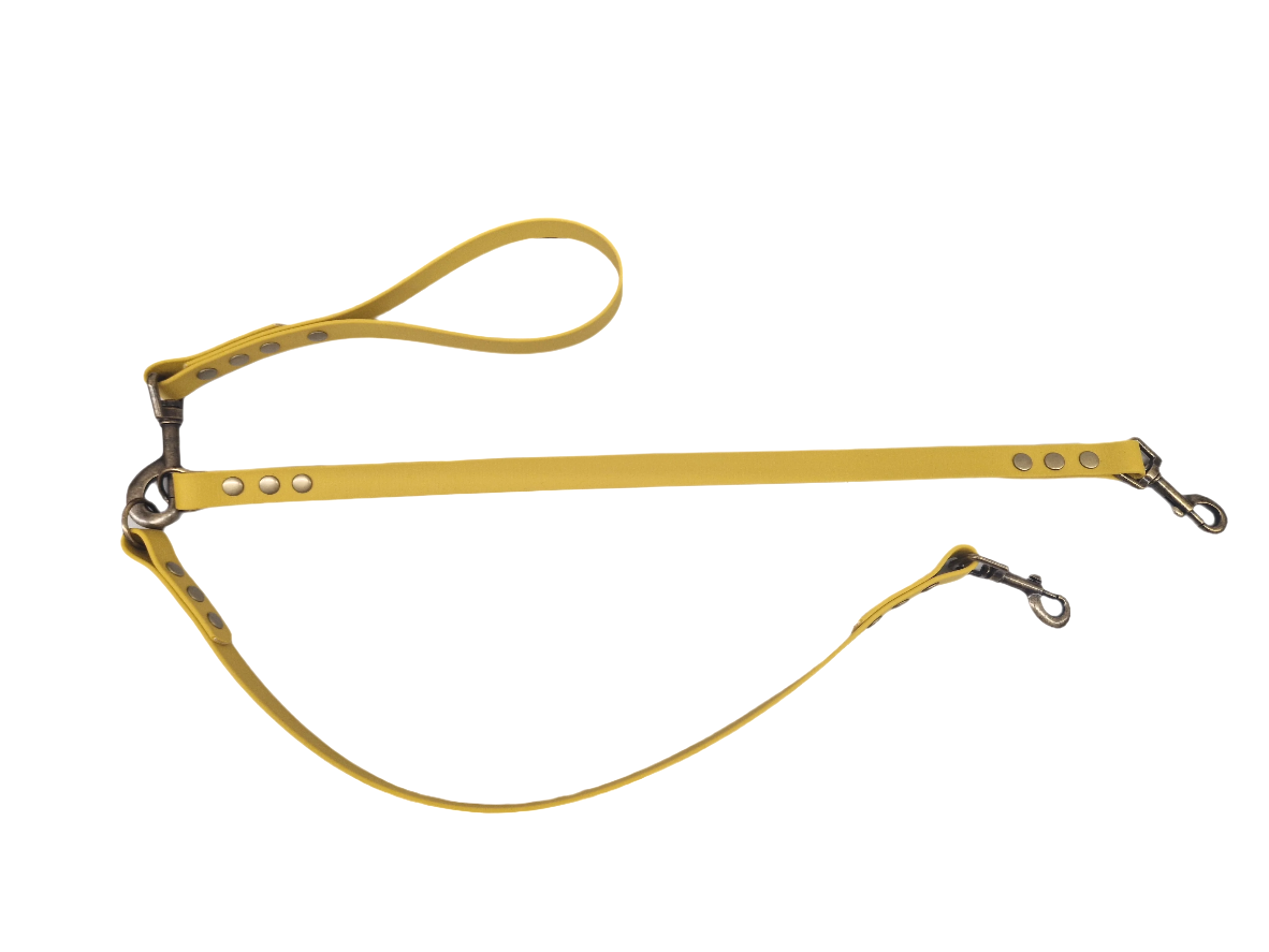 Mustard Double Dog Lead – Waterproof Handmade Biothane Dog Lead ...
