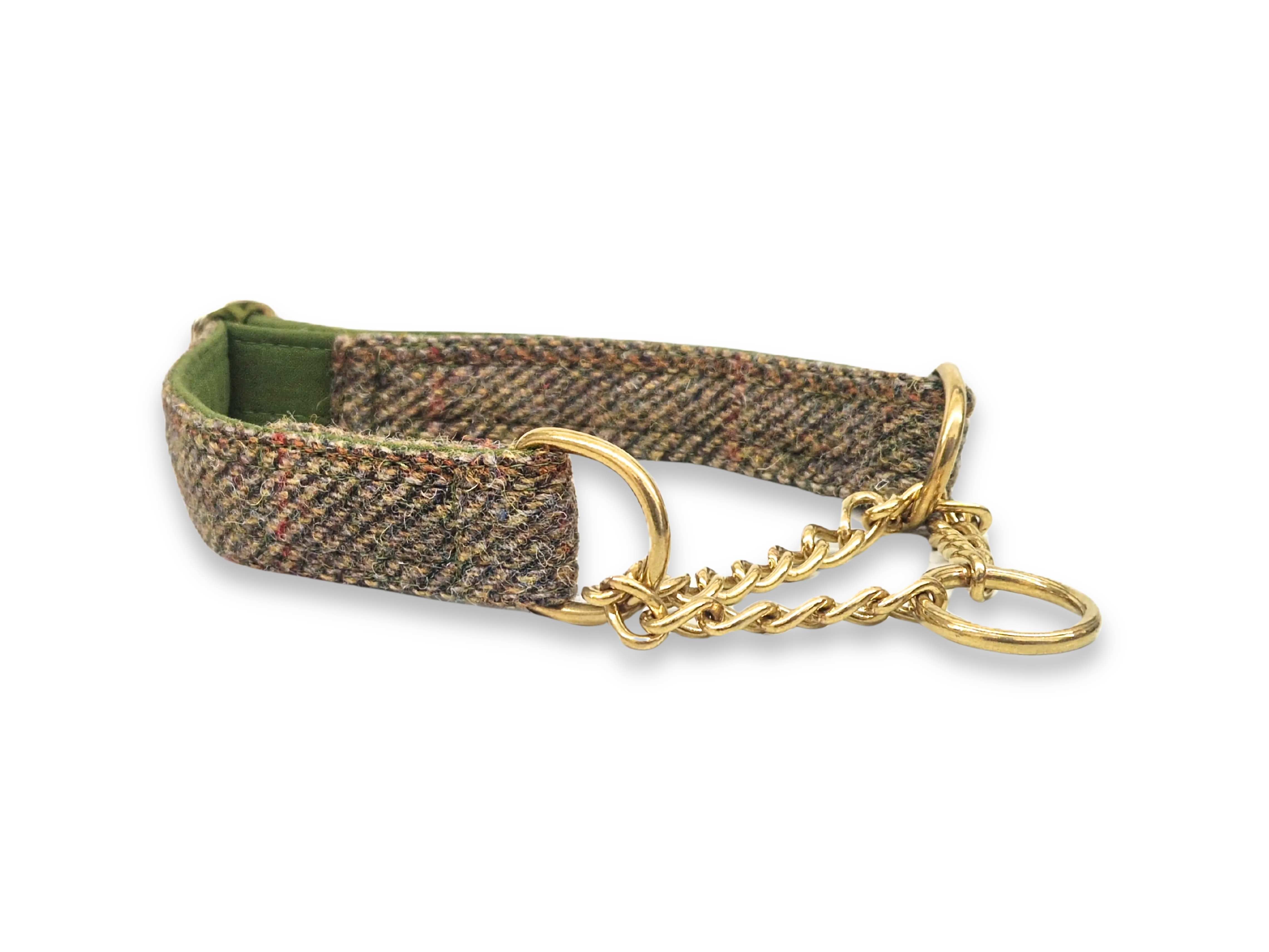 Traditional Herringbone Martingale Dog Collar with Control – Collared ...